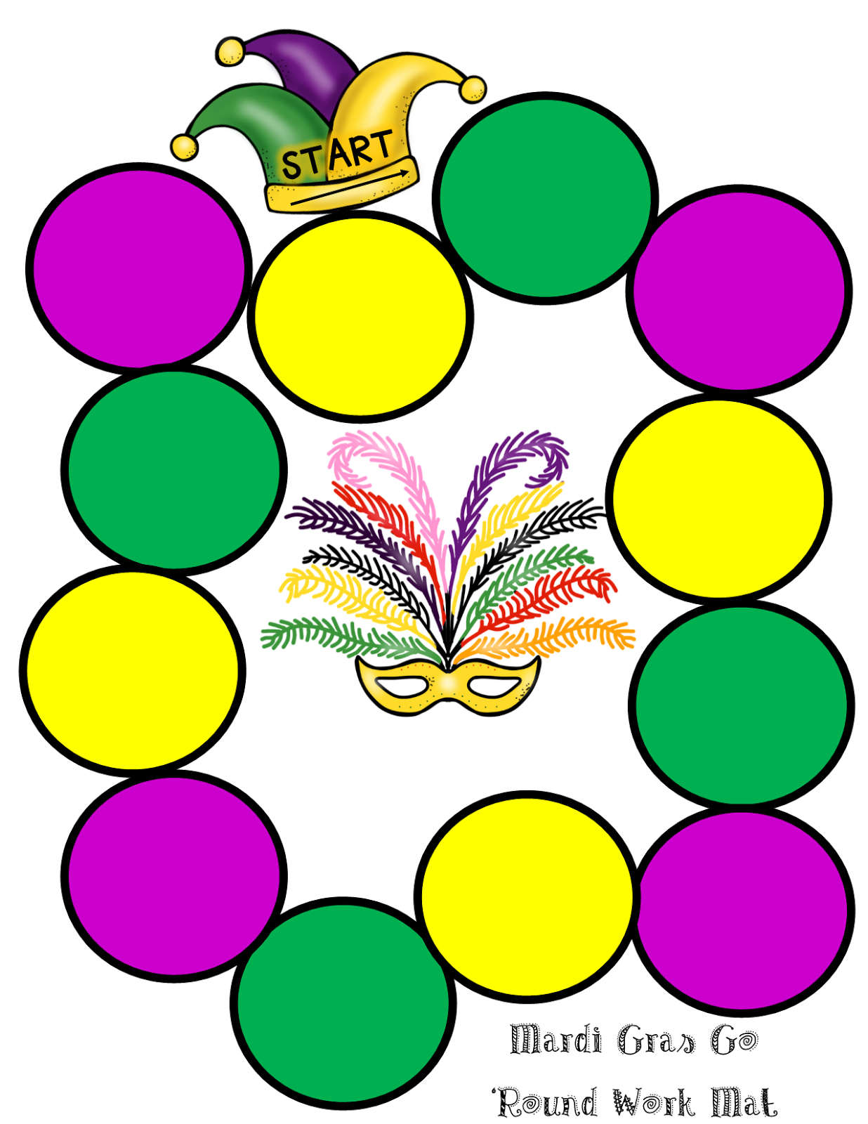 Mardi Gras Madness!!!!!!! Math mini unit on Ten More and Ten Less ...