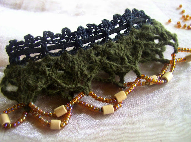 Crochetology by Fatima: A Black Forest Lace Anklet