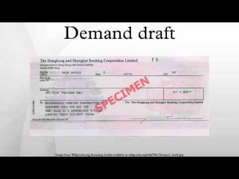 Difference between Cheque and Demand Draft | Banking | FREE Study materials For Competitive Exams