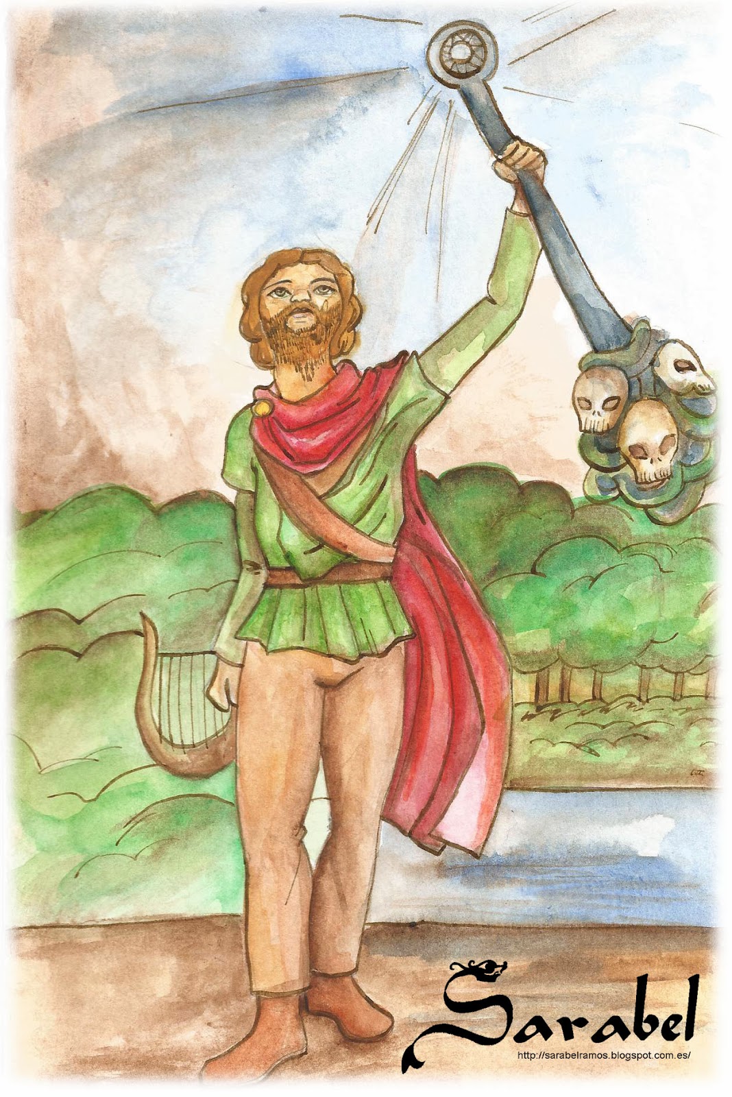 Dagda, dios de la Mitología Celta ~ Bitácora de una artista, Sarabel Ramos
