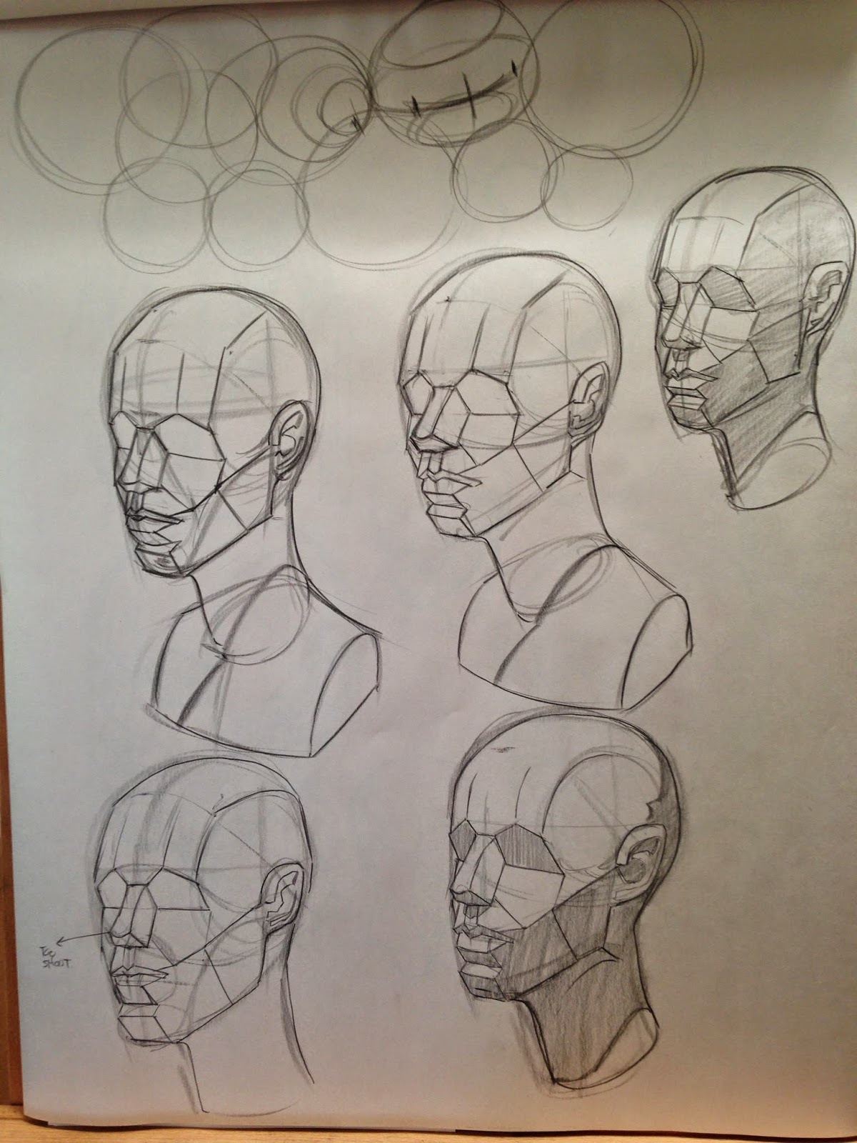 Drawing Madness!: Planar head studies and some more sculpts