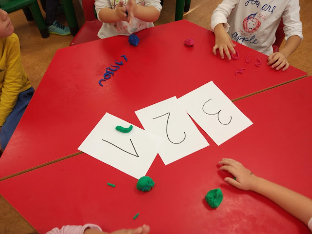 Cierzo de ilusiones: NÚMEROS DE PLASTILINA