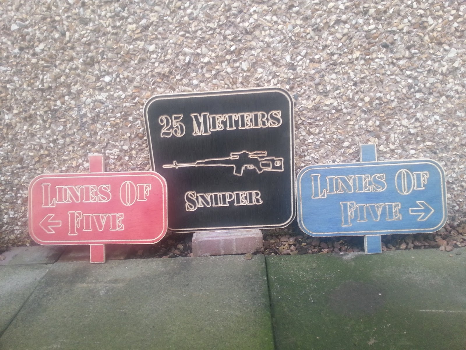 The Crapworks: Airsoft Range Signs