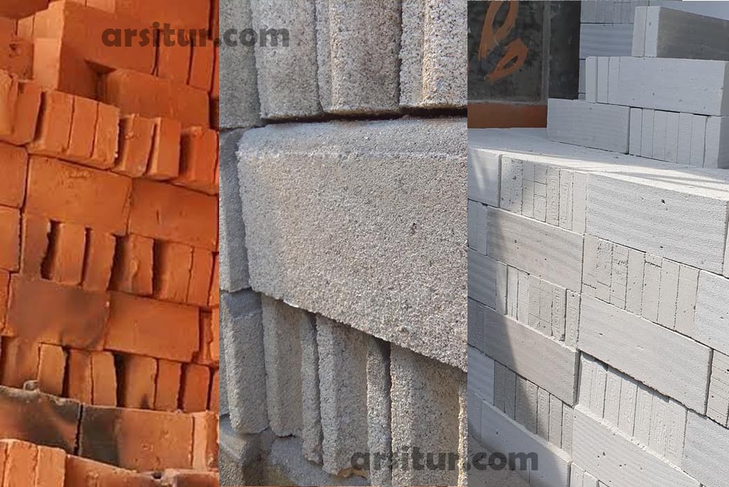 Perbedaan Bata Merah, Batako dan Bata Ringan - Arsitur Studio