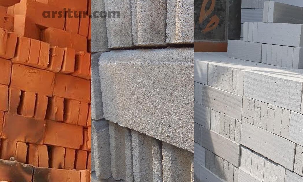 Perbedaan Bata Merah, Batako dan Bata Ringan