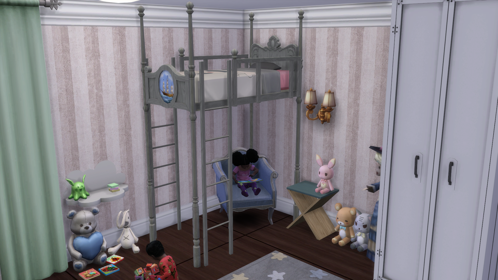 ts3 to ts4 - Antique Bunk Bed for Toddlers (two versions) | 3
