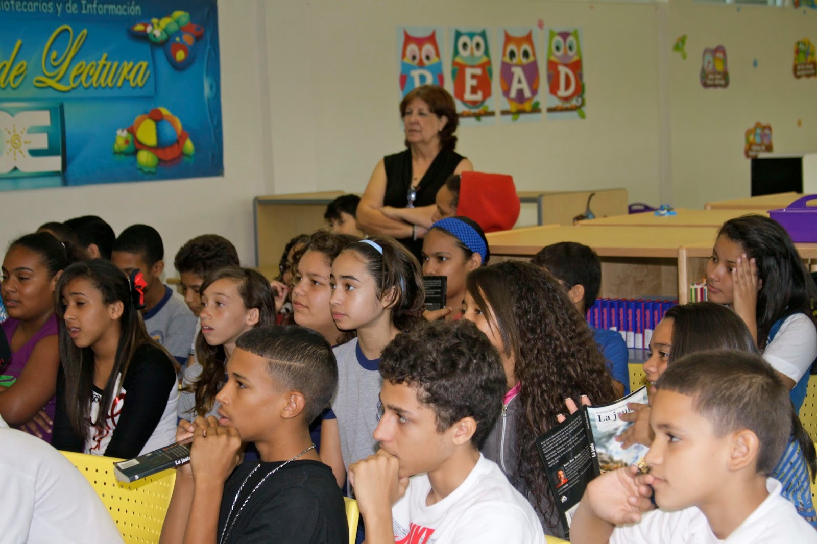 Visita a la Escuela Elemental Abelardo Díaz Morales de Caguas, P.R.