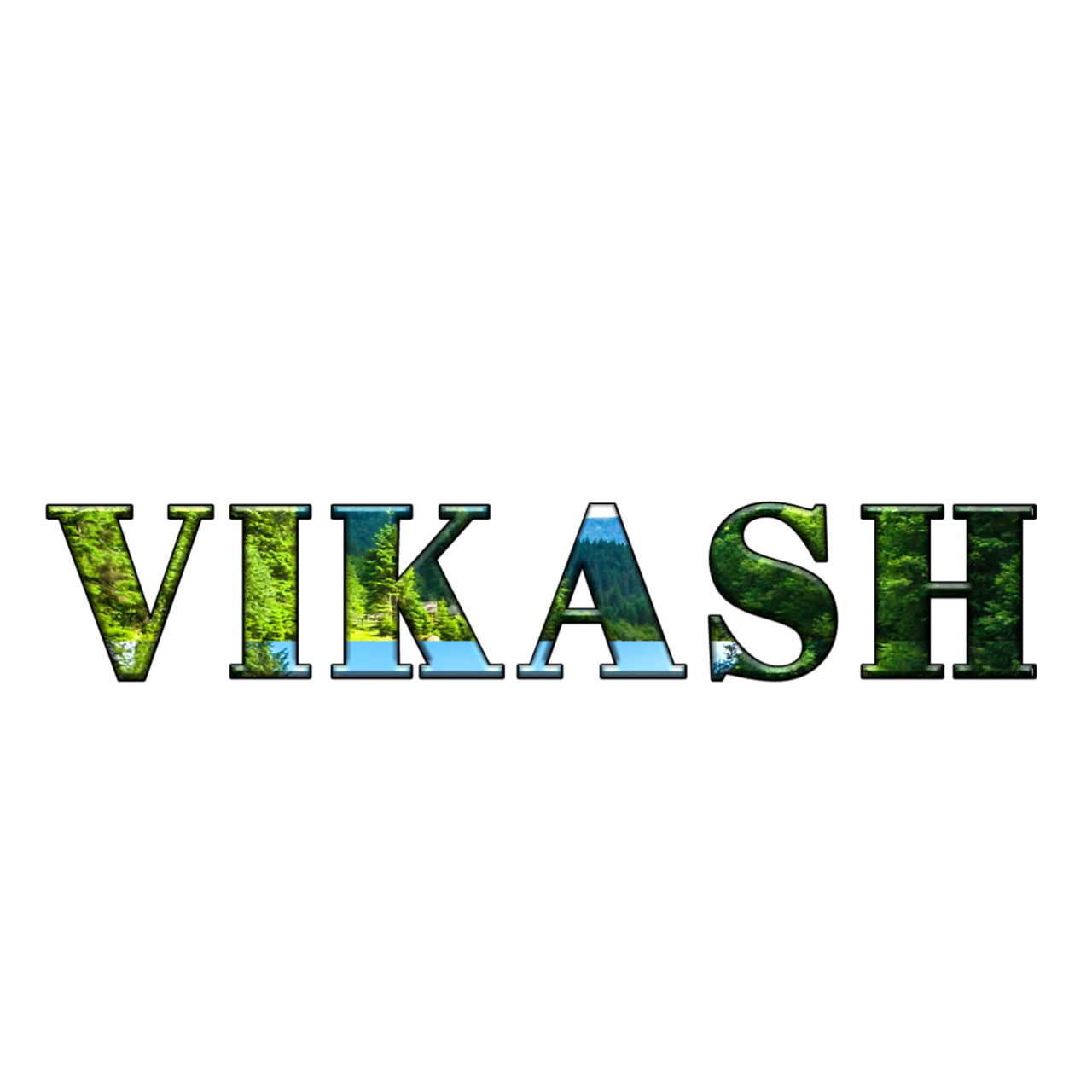 Vikash 3d name PNG image