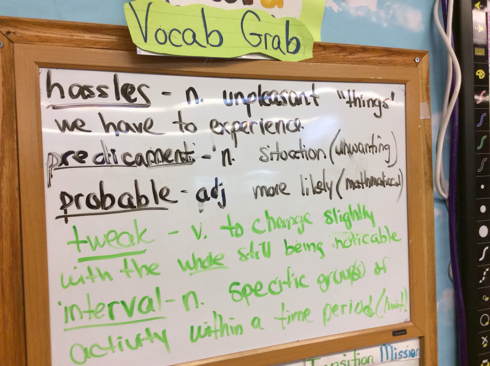 3rd Grade Journeys: Vocab Grab