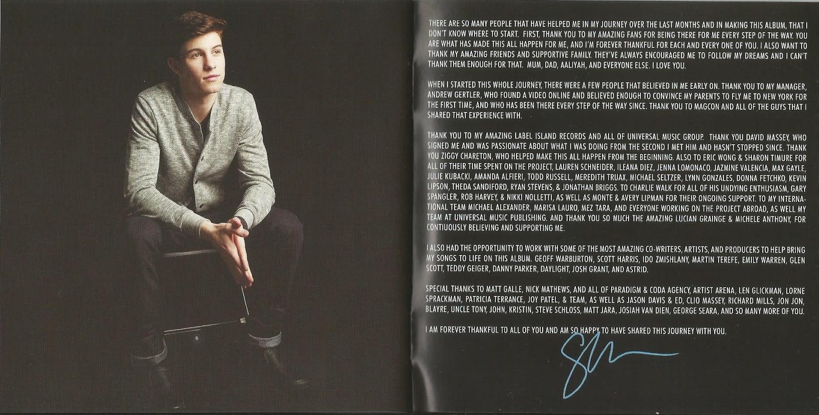 Encarte: Shawn Mendes - Handwritten (Deluxe Edition) - Encartes Pop