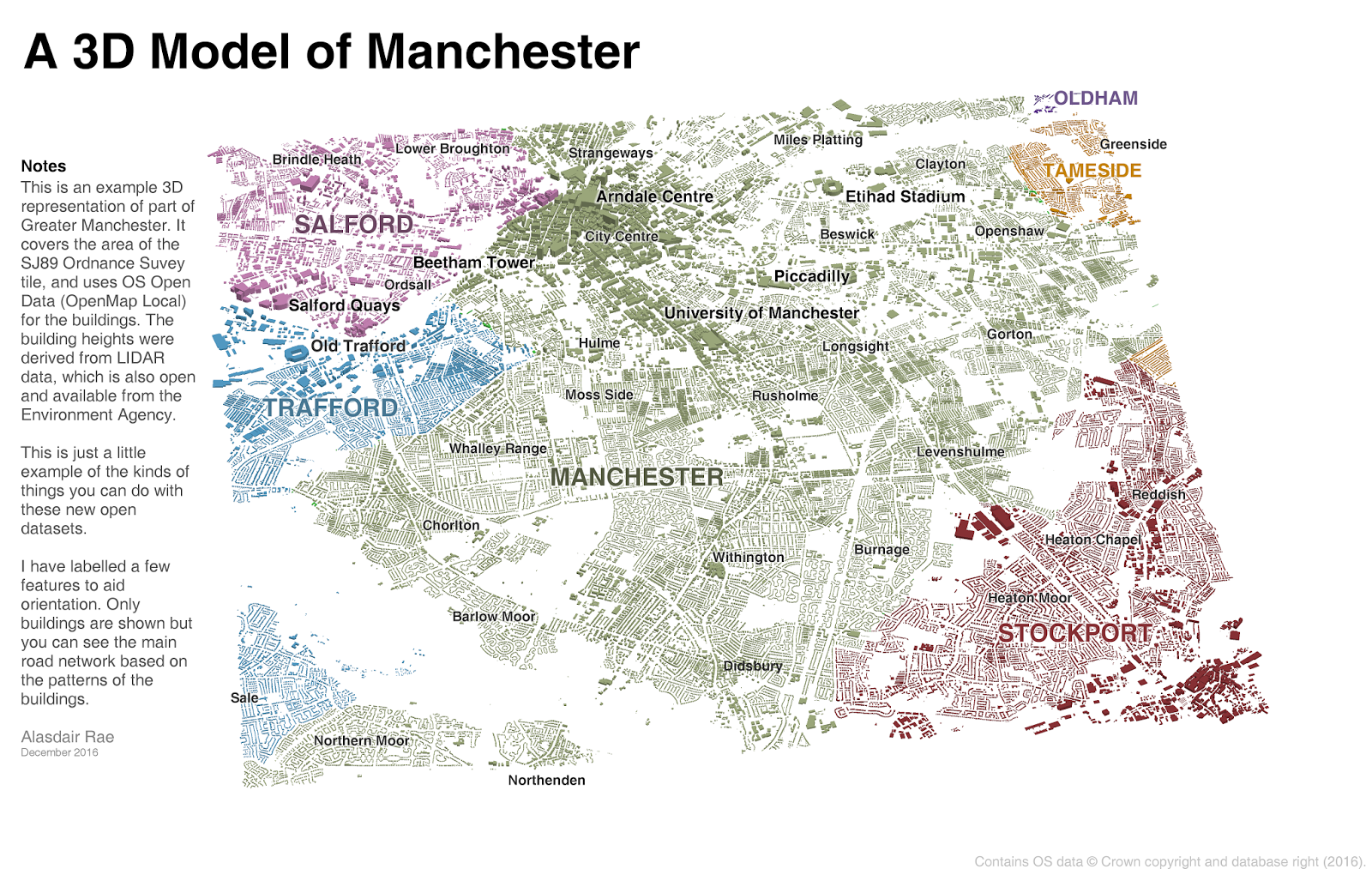 Stats, Maps n Pix: Creating a 3D city model using open data for England
