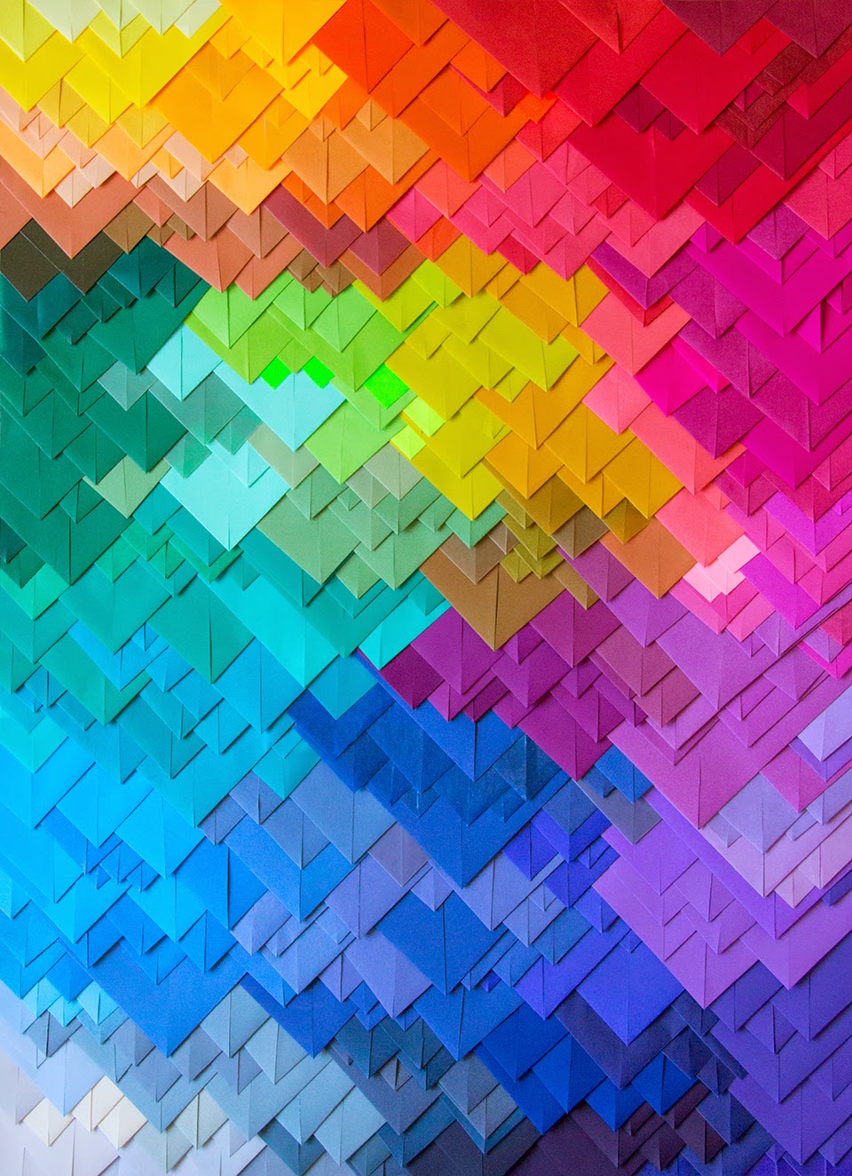 3 Dimensional Colorful Paper