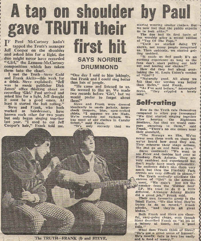 Real Crazy Apartment: 60's Pop Duos Part 4: The Truth