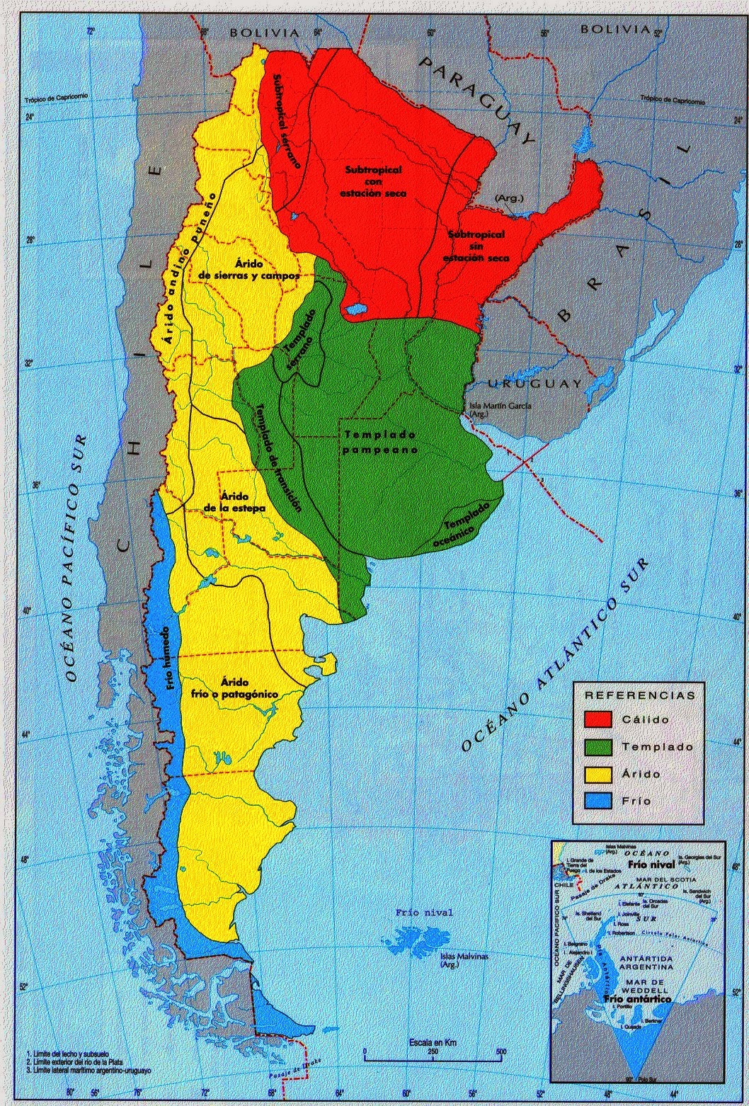 Geografía de Argentina: AMBIENTES DE LA ARGENTINA