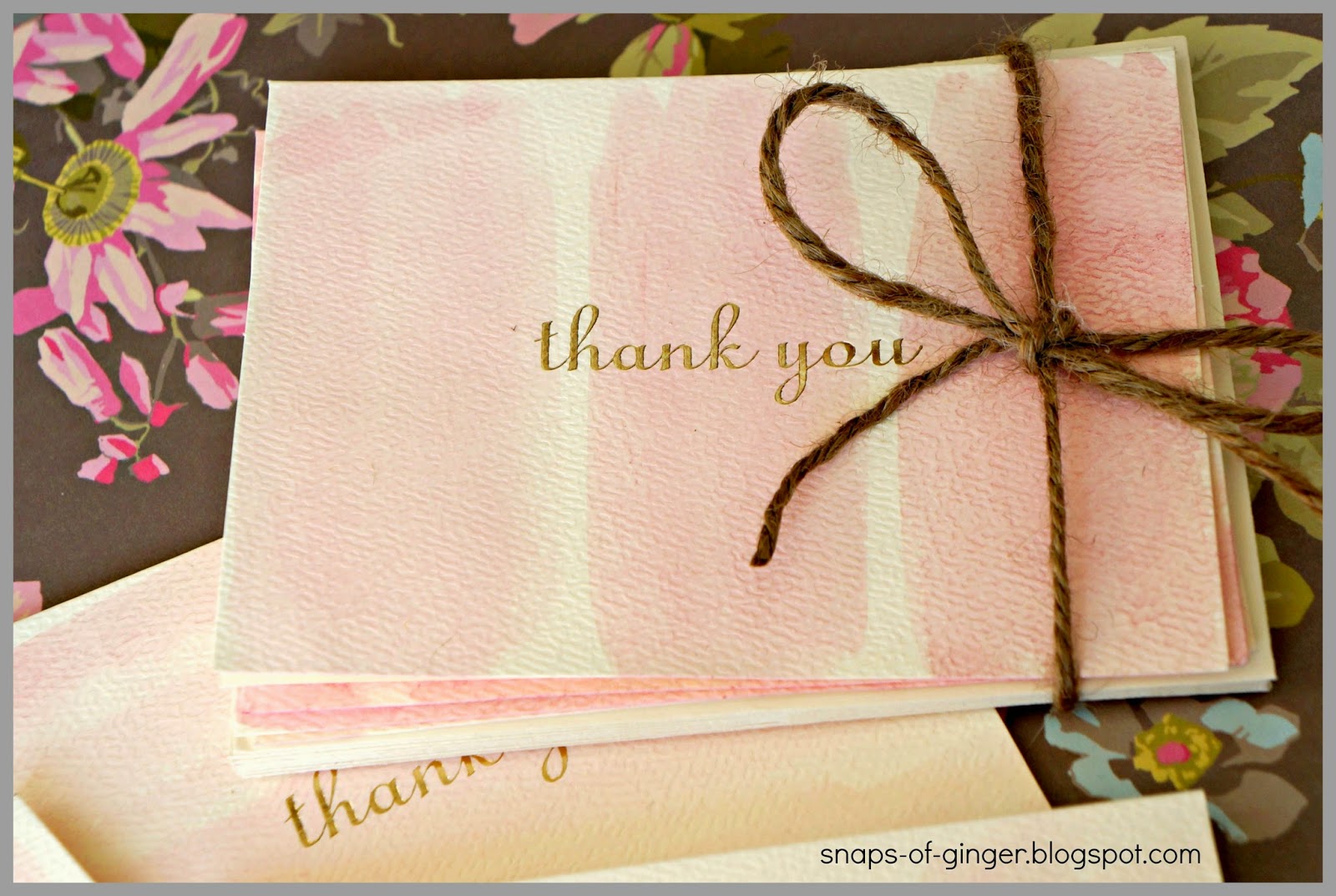 Snaps of Ginger: Rit Dye Watercolor Note Cards