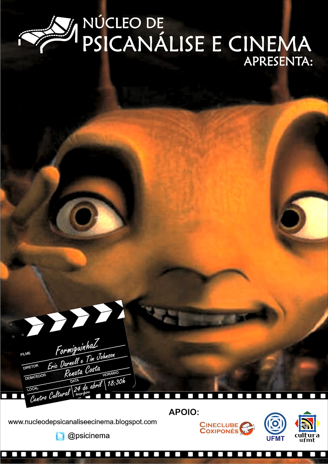 Núcleo de Psicanálise e Cinema: Próxima exibição: Formiguinha Z