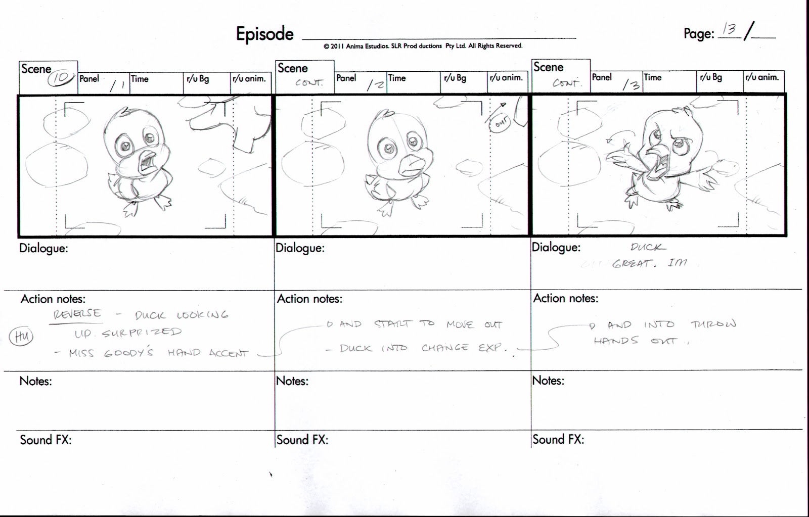 Story board work by Golden Street Animation: These are examples of the ...