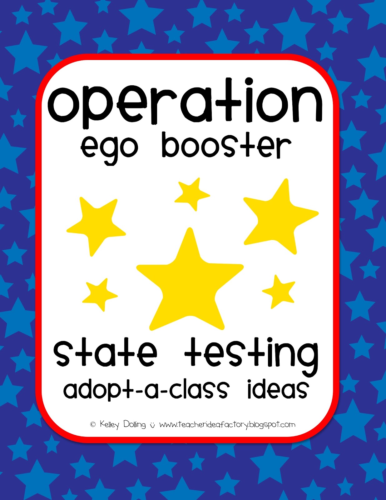 STATE TESTING PROJECT FREEBIE - Teacher Idea Factory