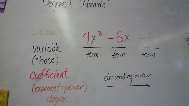ATaylor's Corner: Chapter 9 : Degrees and Nomials ... Adding ...