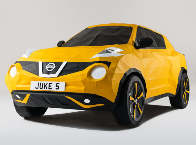 Life size Paper version of Nissan Juke | Paper Origami Guide