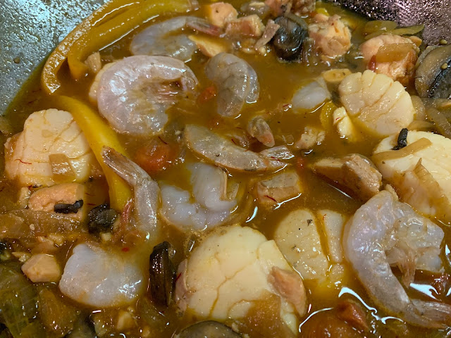 Fresh Figs and Barley: Savory Seafood Saute