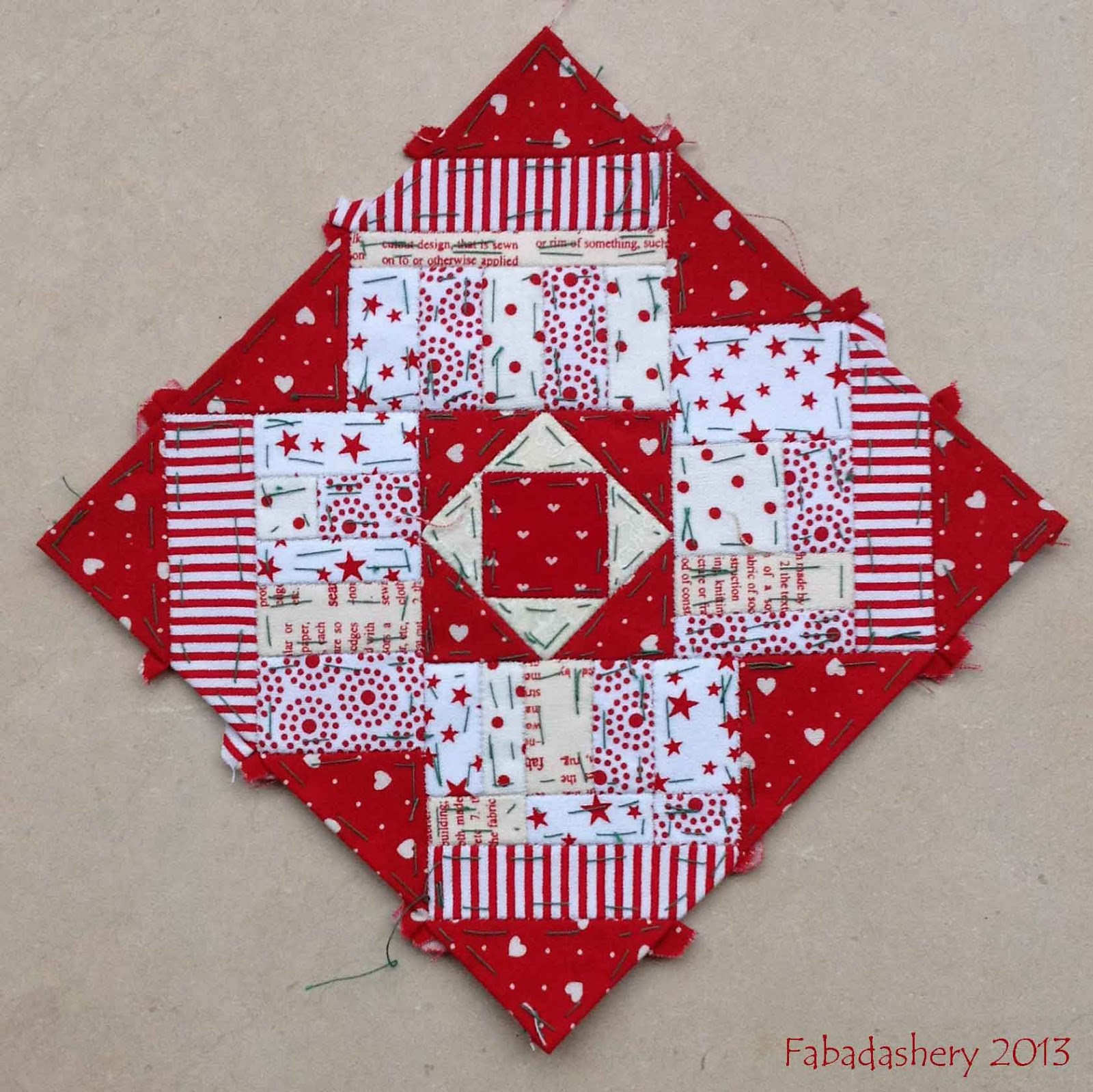 Fabadashery: Nearly Insane Quilt - Block 55
