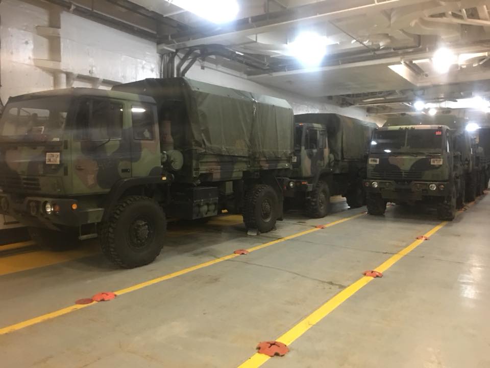 AMHS Doing a Service and Helping Move Some Big Rigs for the Military ...