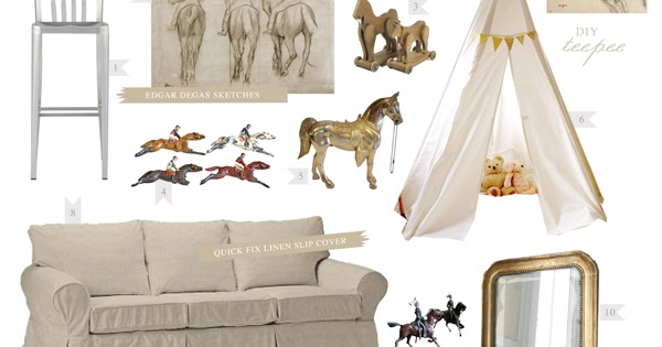 California Peach: Colonial Meets Degas | Living Room & Play Space