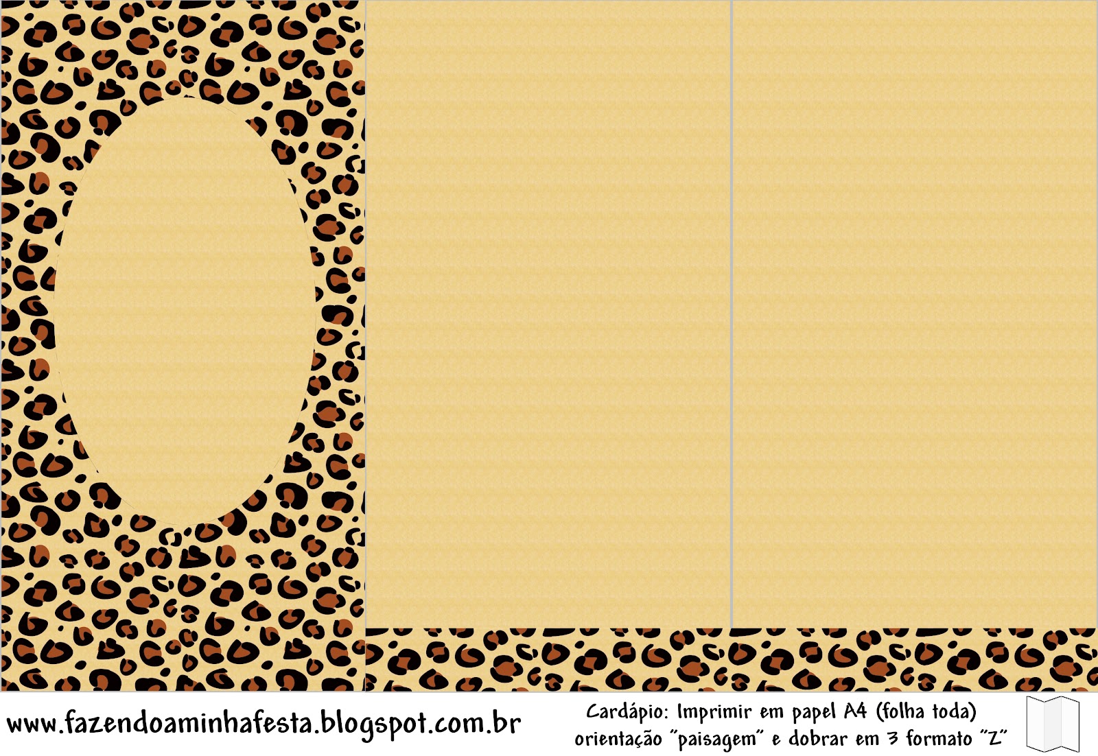 Leopard Prints: Free Printable Backgrounds and Party Printables. | Oh ...