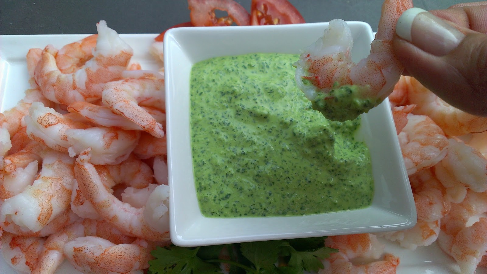 Got it, Cook it: Chilled Prawns with Cilantro Sauce