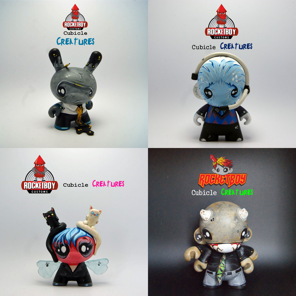 Custom-Feature: Cubicle Creatures by Rocketboy - Toy Tokyo booth