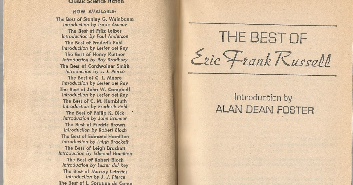 MPorcius Fiction Log: Three early '50s stories by Eric Frank Russell