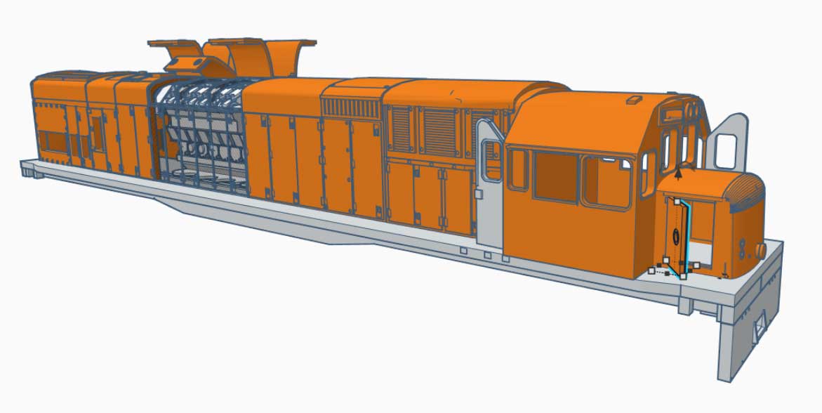 New Zealand Railway Models (Kiwi Trains): NZR DX (General Electric U26C)