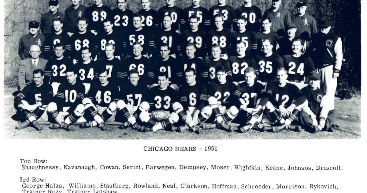Pro Football Journal: DON KINDT & The 1951 Bears