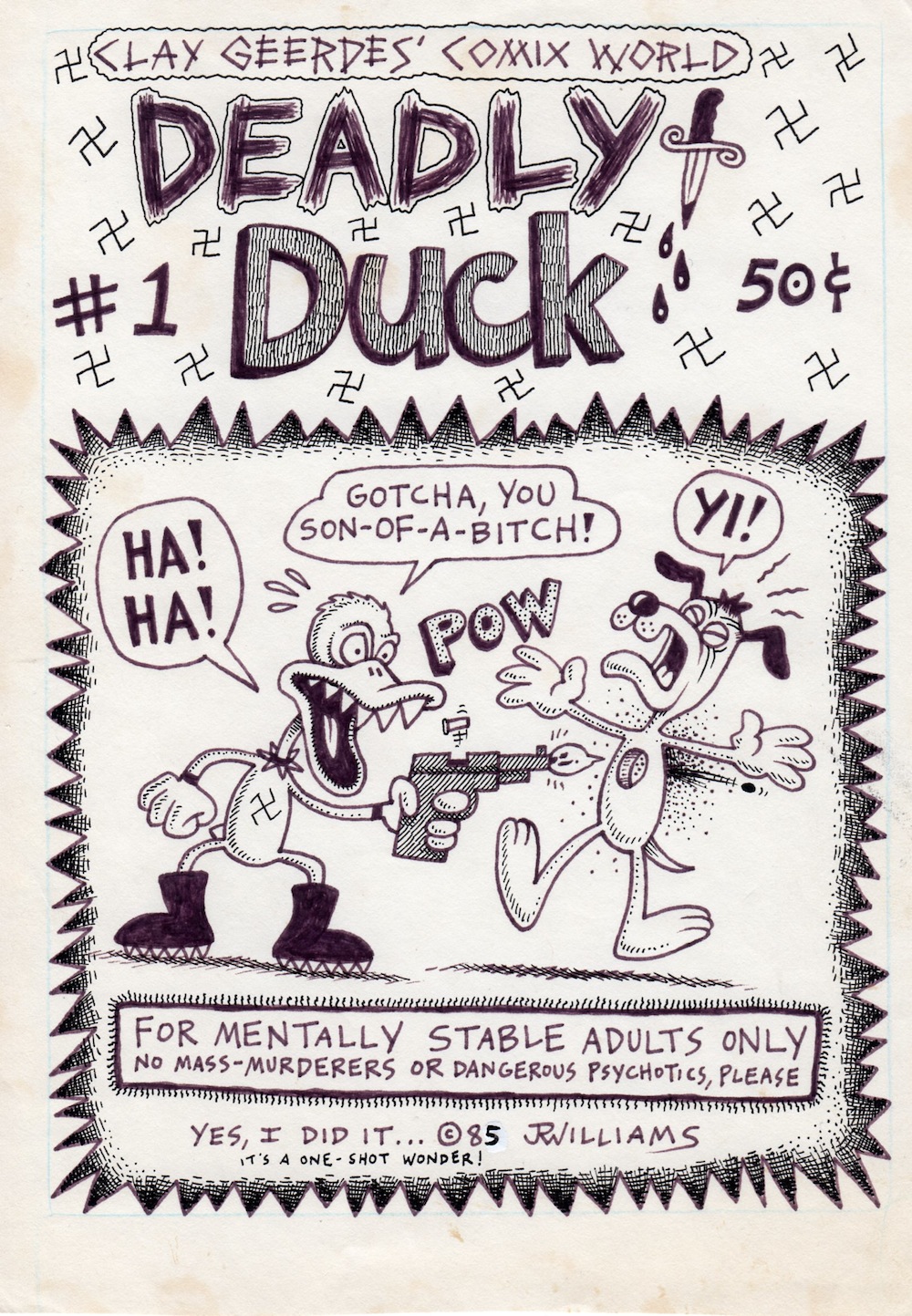 Comics: Works from the Collection of Robert Boyd: Deadly Duck #1 by J.R ...