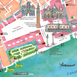 Map of Venice, Italy