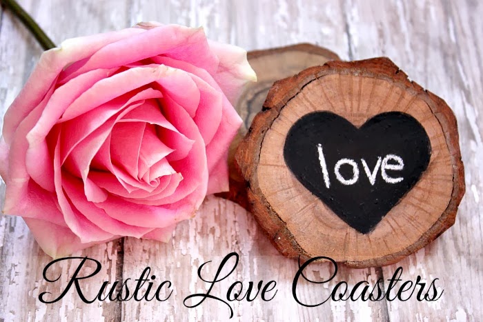 While Wearing Heels: Rustic Love Coasters Tutorial