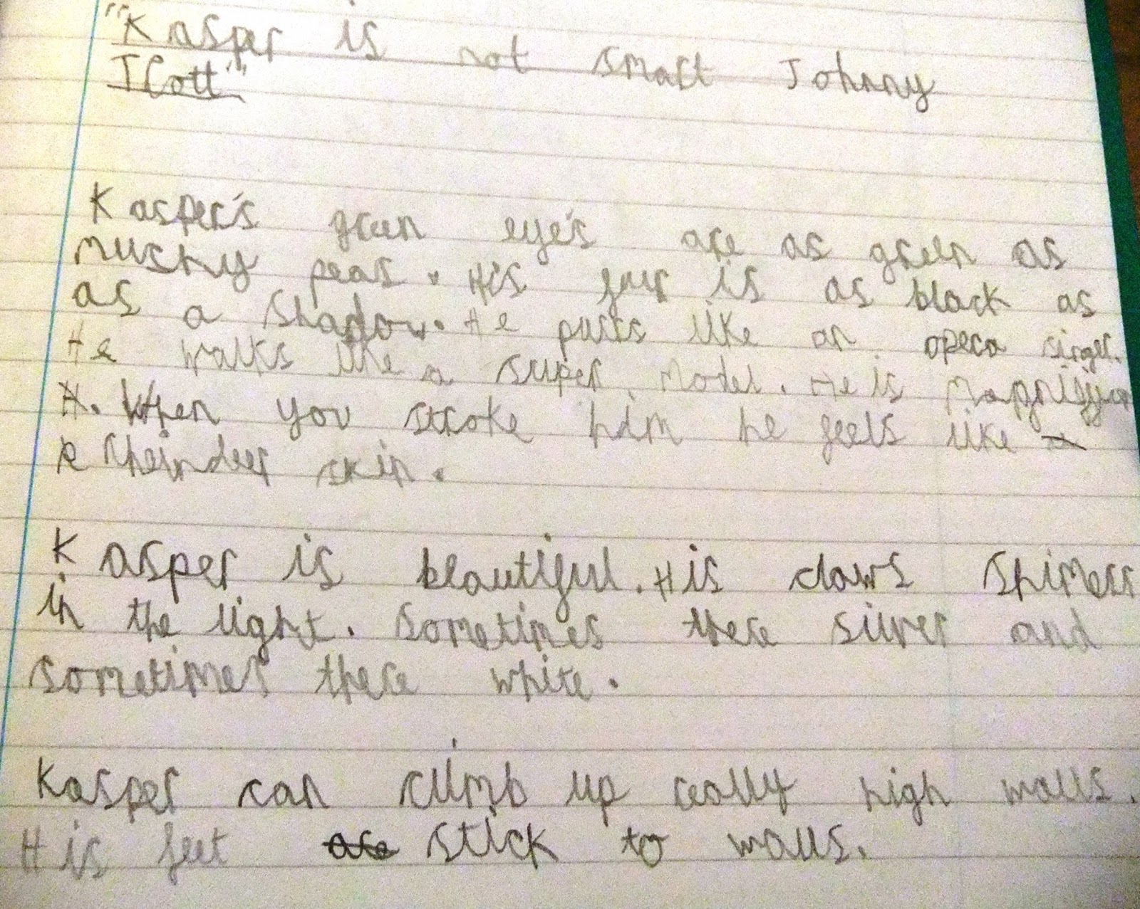 St. Clare's Class Blog: "Kaspar is not smart, Johnny Trott."