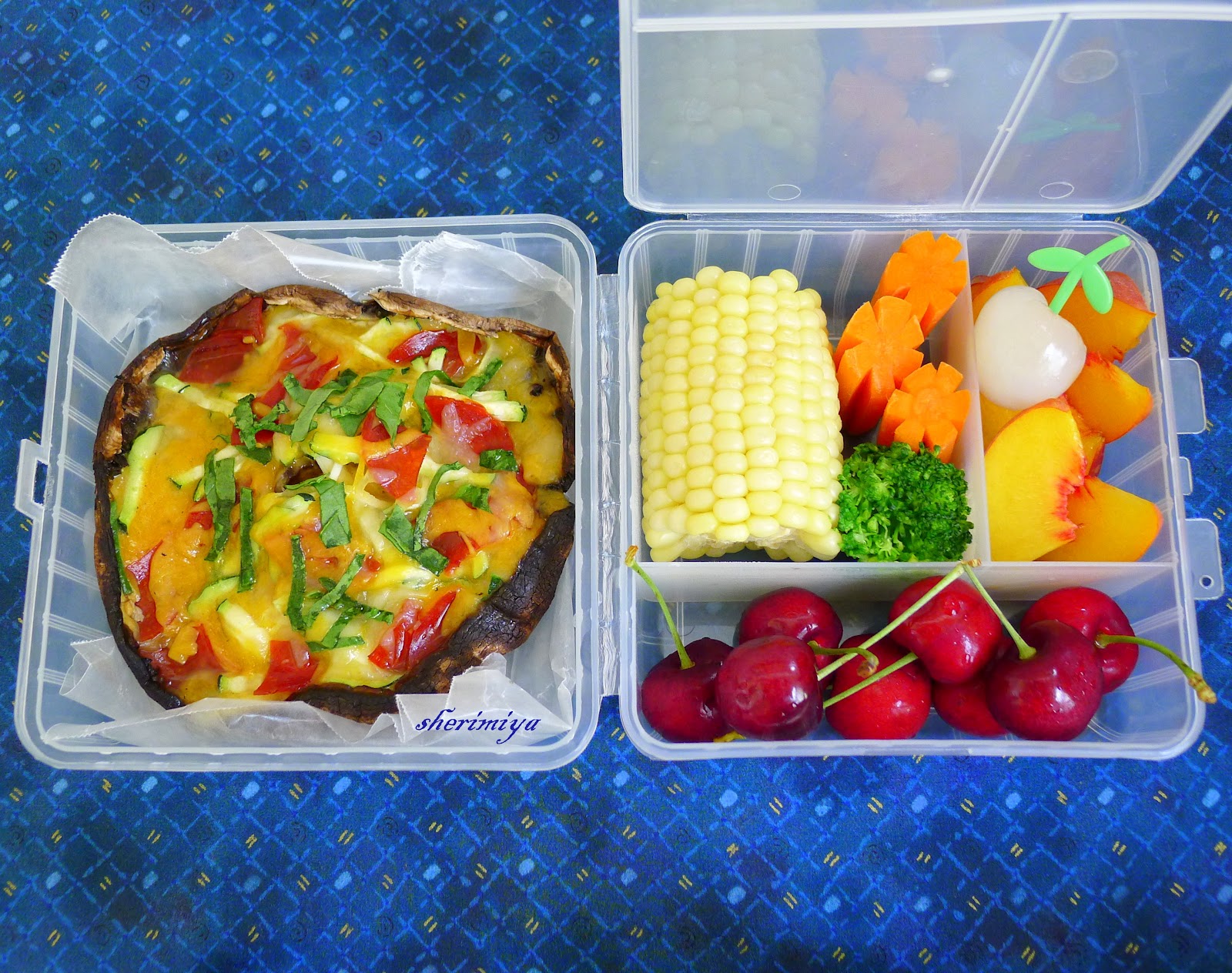 Happy Little Bento: Portobello Pizza Bento