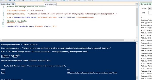 Microsoft Azure Tables | Microsoft Online Guide