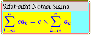 Notasi Sigma dan Sifat-sifatnya ~ Konsep Matematika (KoMa)