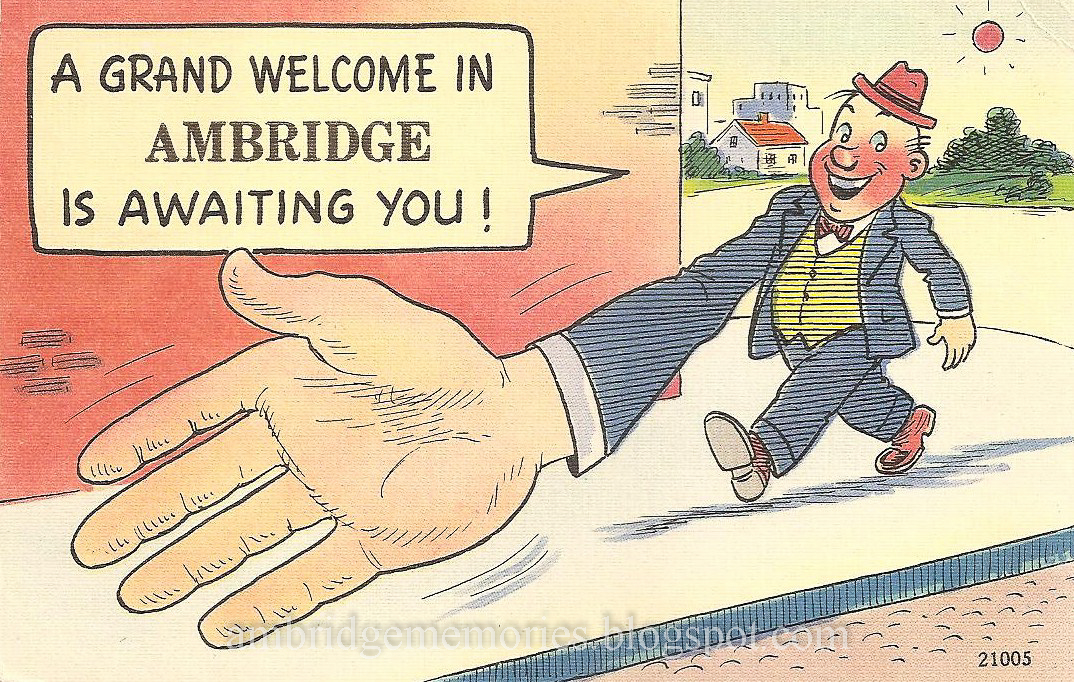 Ambridge Memories: Ambridge memorabilia: cartoon postcards