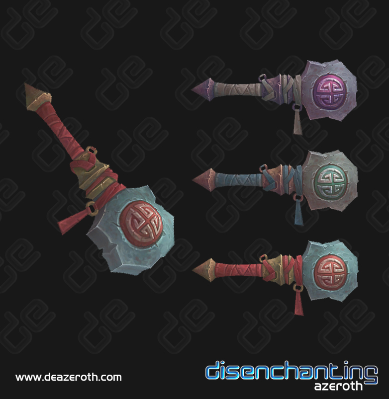 Disenchanting Azeroth: Mists of Pandaria Beta : New Weapon & Shield Models