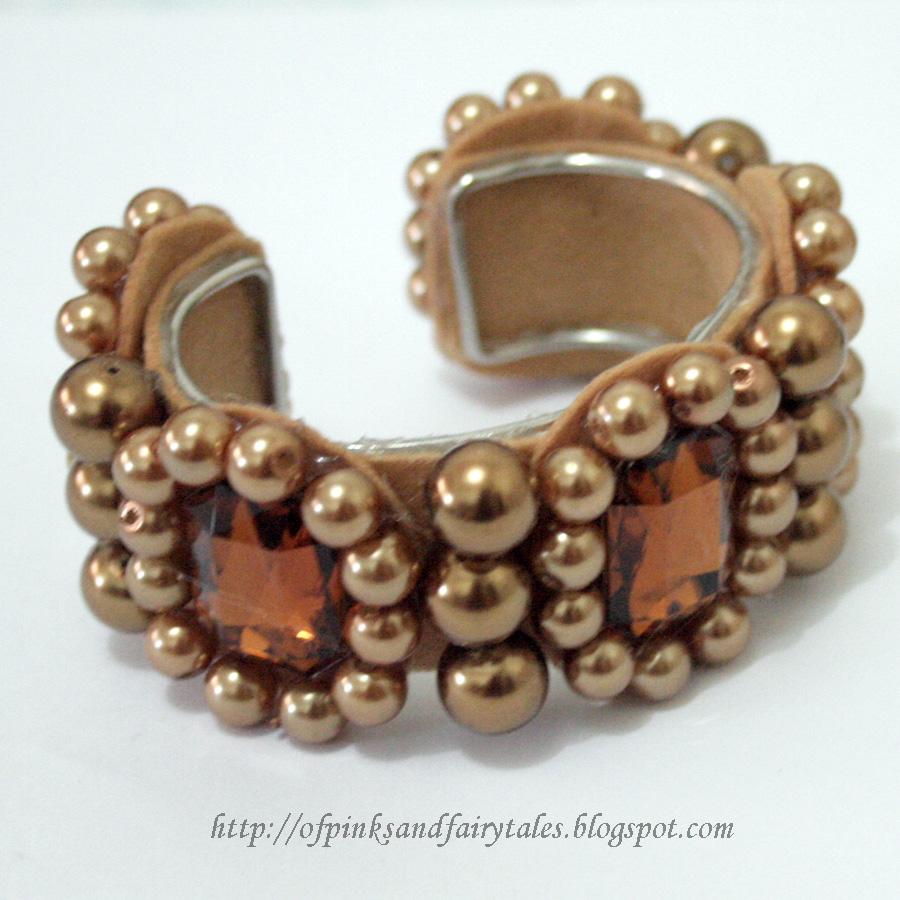 Of Pinks and Fairy Tales: Chunky Jewel Cuff Bracelet