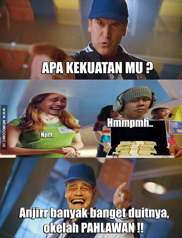 7 Meme 'Apa Kekuatanmu?' ala Tokoh Meme Ini Ngocol Banget - buru blog