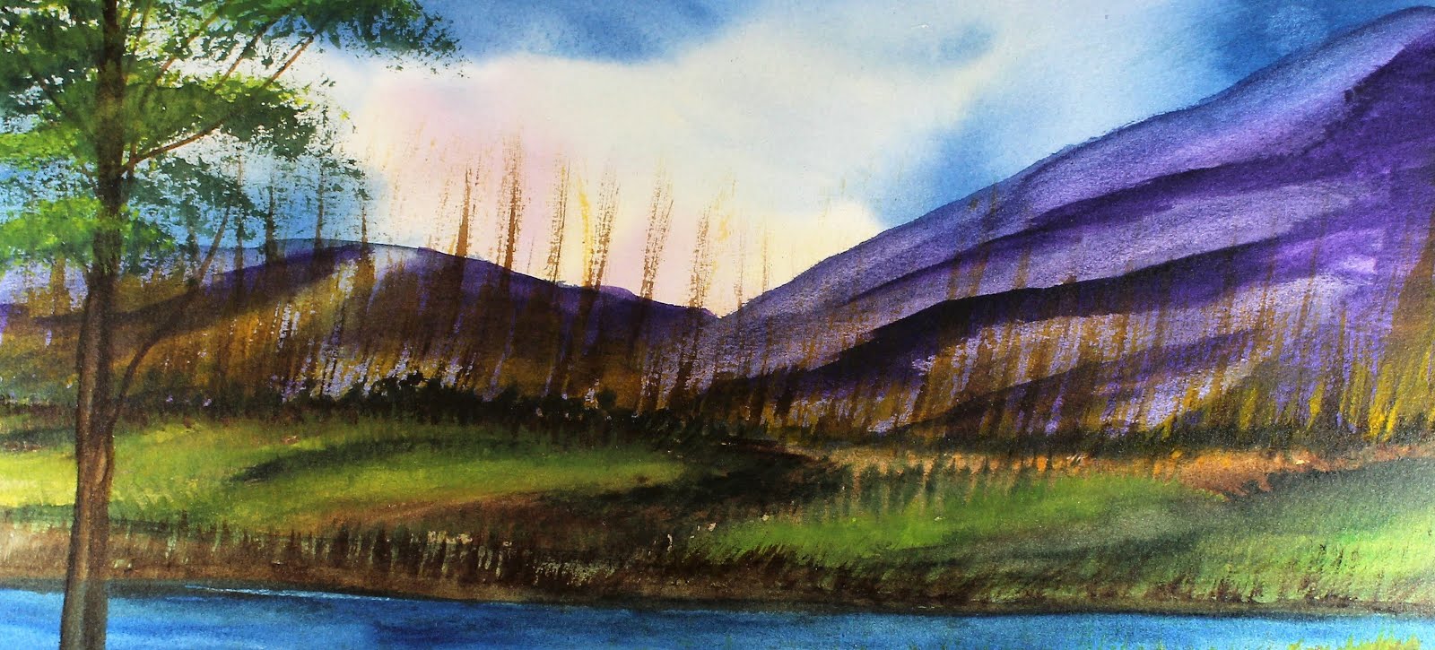 An Artists Journey: Watercolor Painting; New Painting On Aquabord