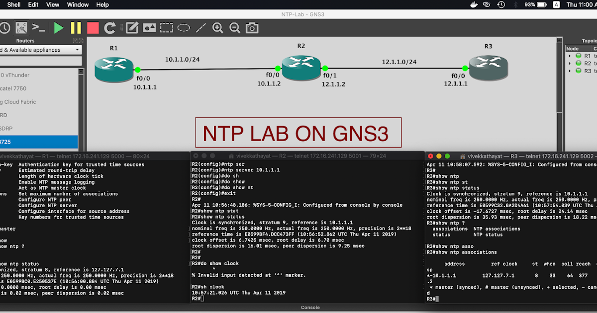 HackingDNA: NTP LAB ON GNS3