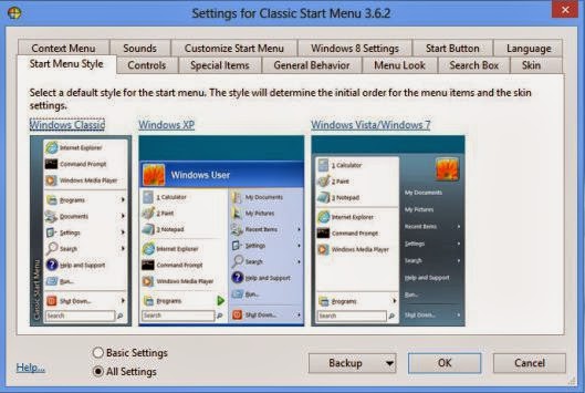 Windows 8 Desktop Mode Start Menu