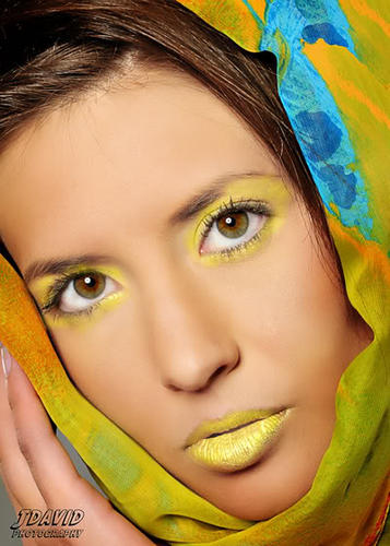 Creative Influences: Yellow Eyeshadow or the Face as Canvas