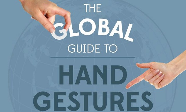 The Global Guide to Hand Gestures #infographic - Visualistan
